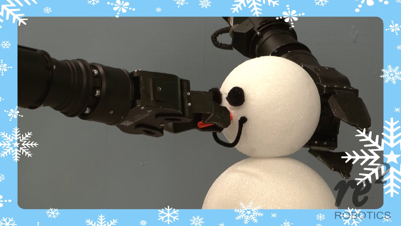 HDMS Builds a Snowman! (Robot Holiday Card 2016) - YouTube