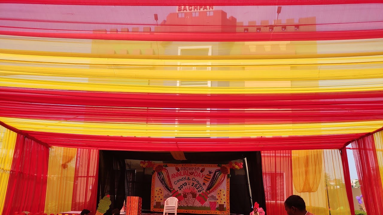 Stage Podium|| Decoration Ideas|| Annual Day - YouTube