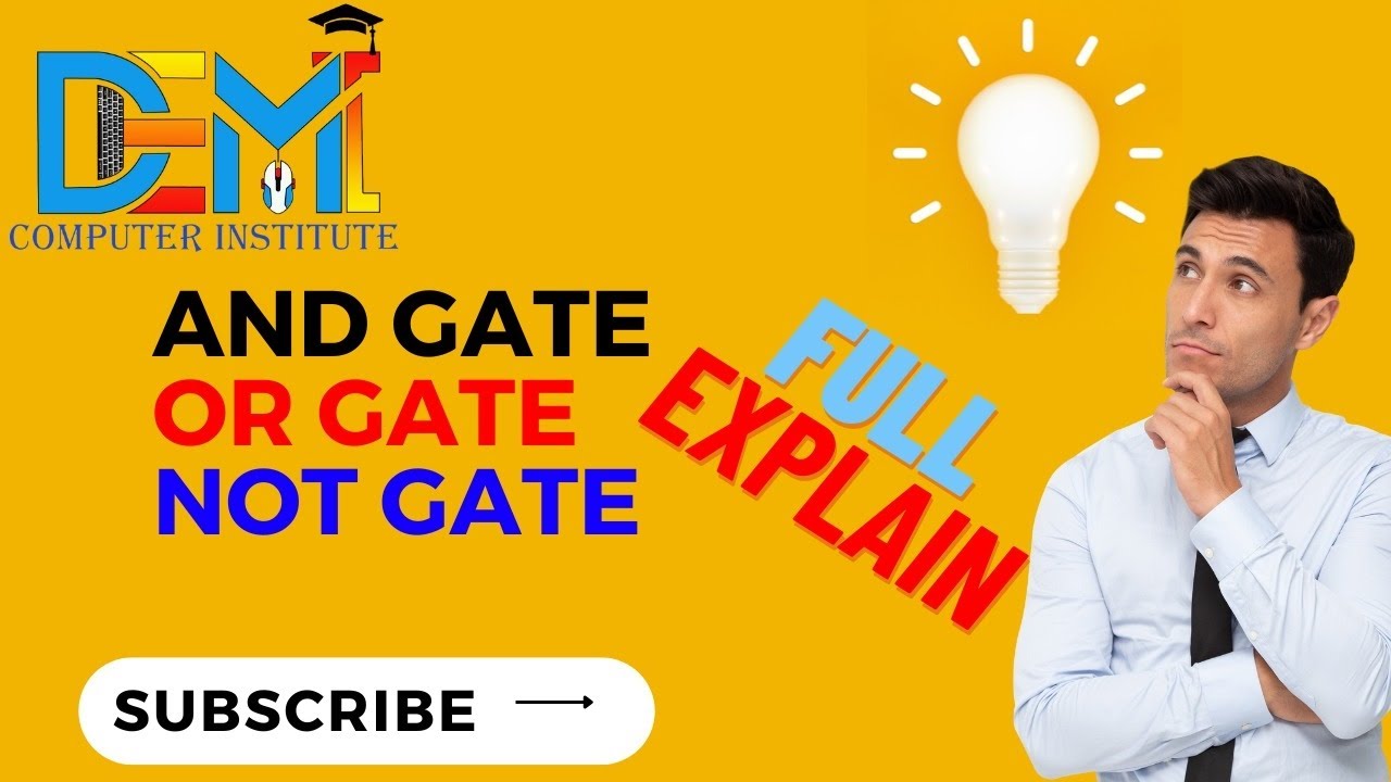 Basic Gate. AND Gate, OR Gate, NOT Gate. Full Explanation. - YouTube