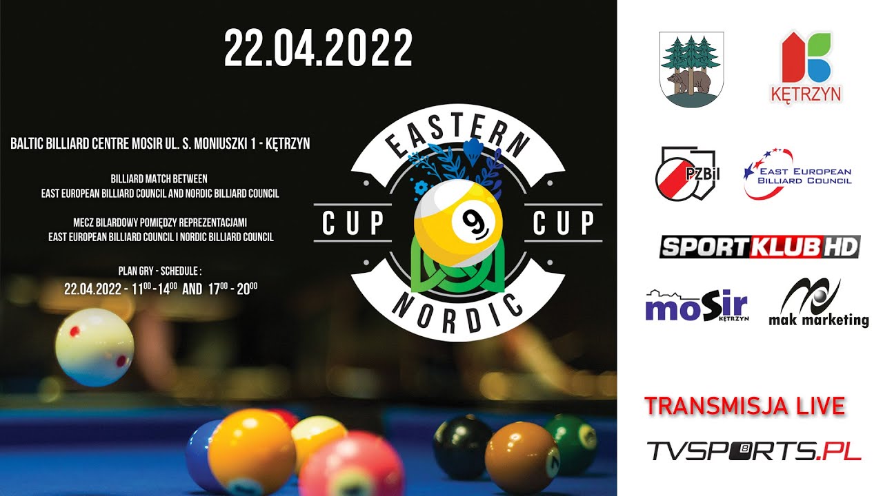 Billiard match between East European Billiard Council and Nordic ...