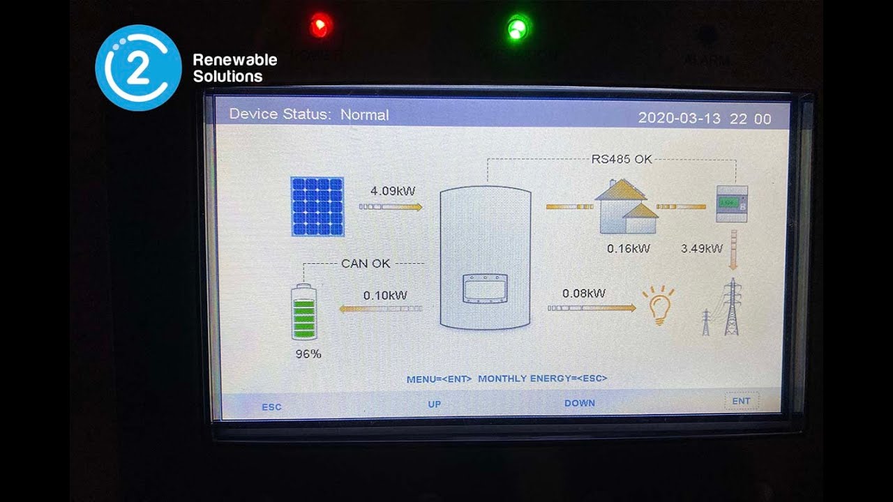 Exploring the Solis Hybrid Inverter display - YouTube