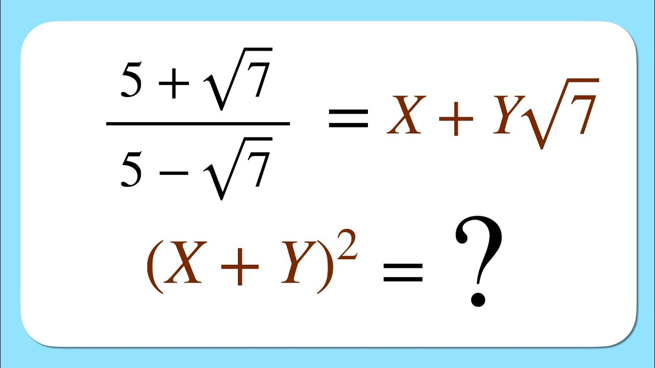 Simple Olympiad Algebra Simplification | Solving Algebra Equation ...