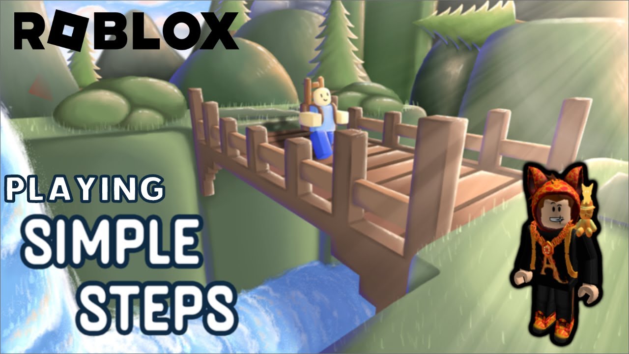 PLAYING ROBLOX SIMPLE STEPS!!! (ANOTHER VERSION OF STEEP STEPS) - YouTube