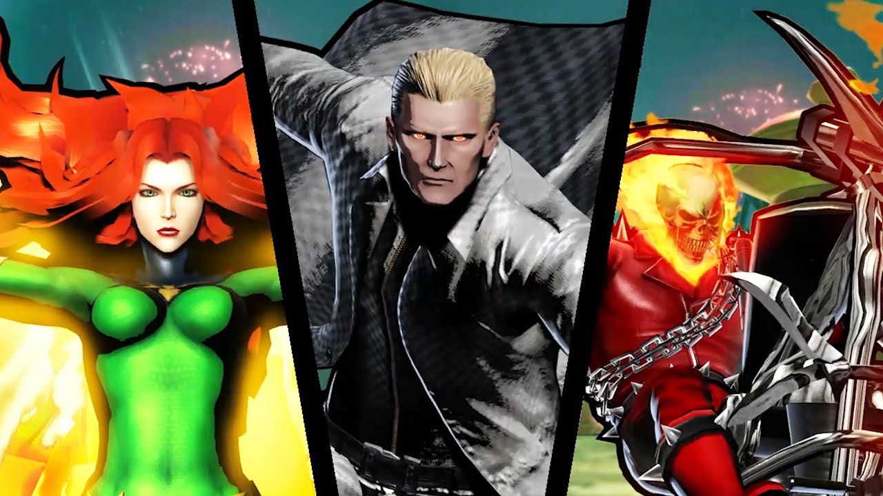 Ultimate Marvel vs Capcom 3 Gameplay Part #14 Team Ghost Rider Wesker ...