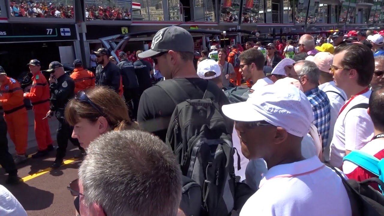 monaco F1 pit walk #2 - YouTube