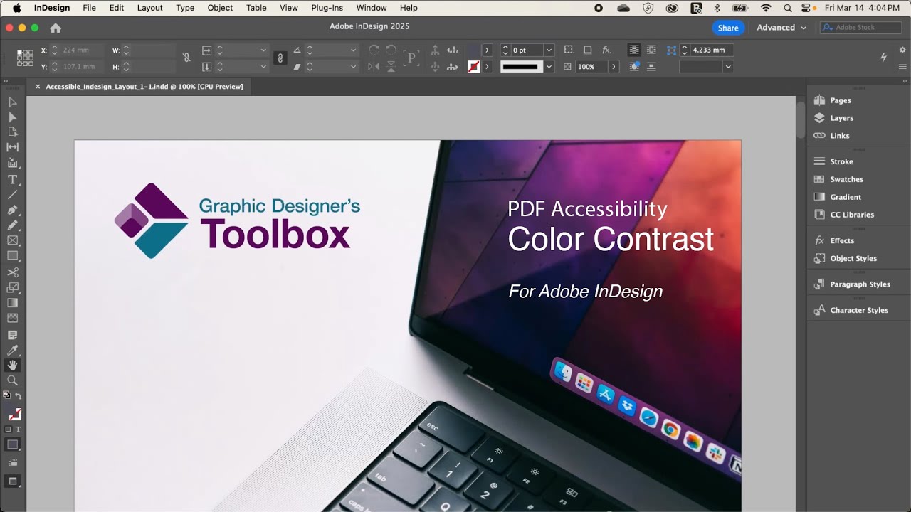 Easy Color Contrast Testing in Adobe InDesign for Accessible PDFs (508 ...