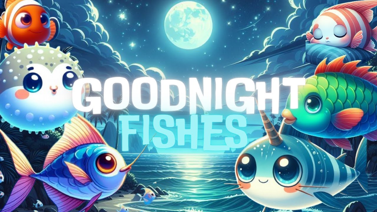 Goodnight Fishes🐠🌙THE IDEAL Soothing Bedtime Stories for Babies and ...