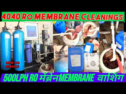 how to cleaning Ro Membrane#500ltrs RO plant Service#FRP Vessel service ...