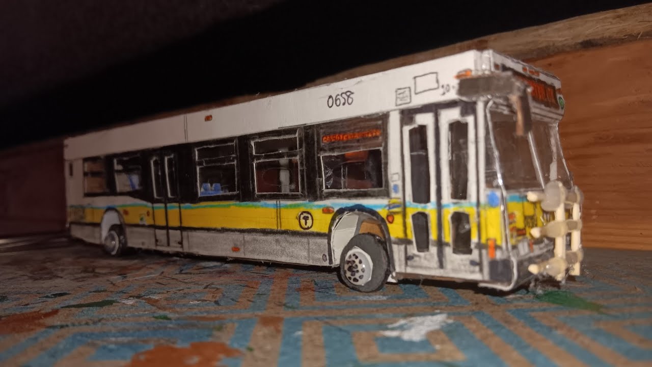 (LABOR DAY SPECIAL) MBTA 2006 New Flyer D40LF #0658 Paper Model - YouTube