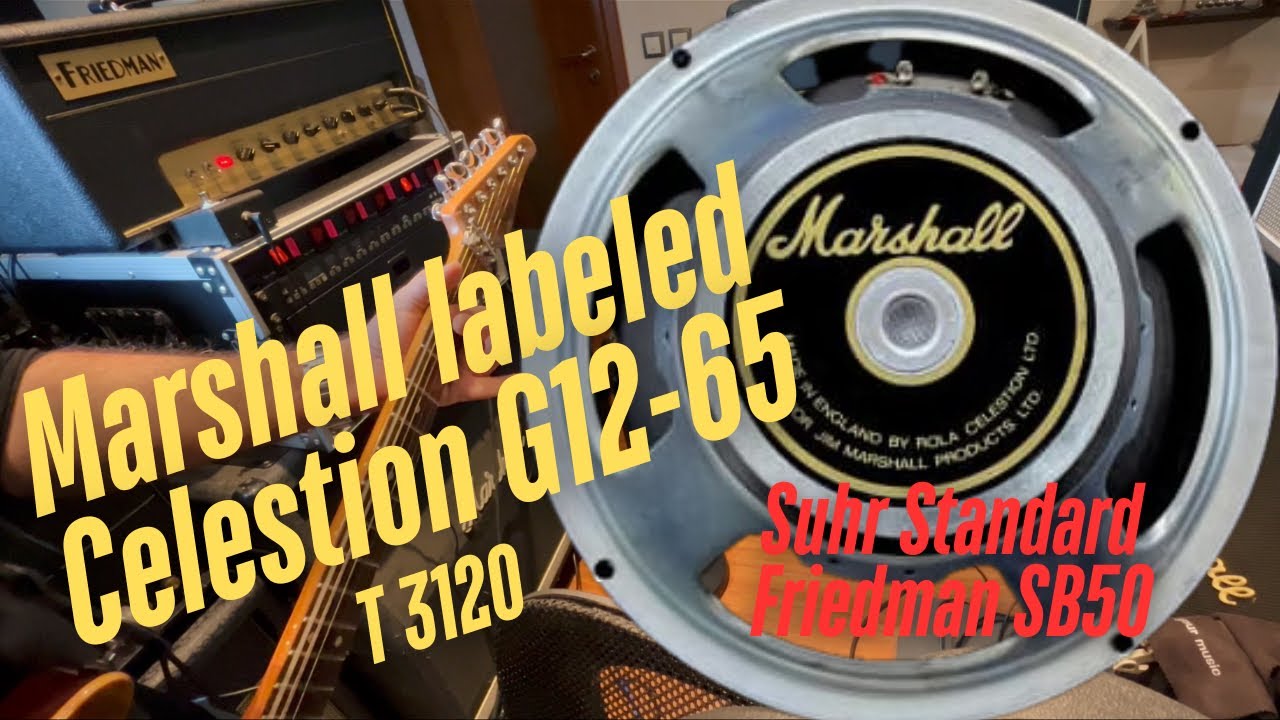 Celestion G12-65 (Marshall label vintage ‘79 speakers) - YouTube