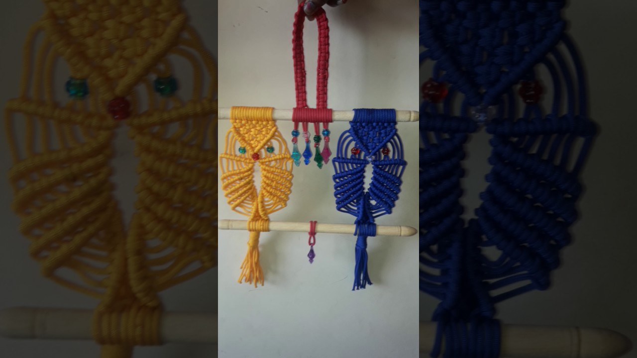 Macrame hanging owl - YouTube