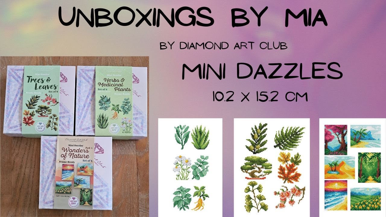 Unboxing Mini Dazzles By Diamond Art Club - YouTube