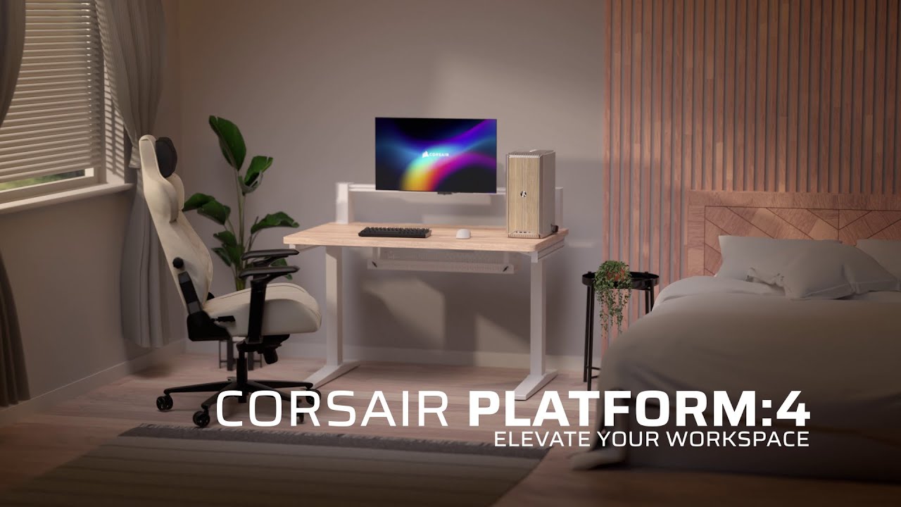 CORSAIR Platform:4 Desk - Elevate Your Workspace - YouTube
