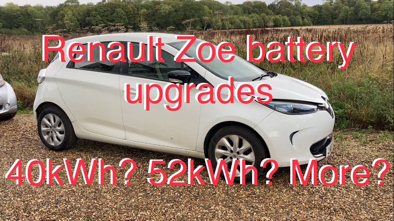 Renault Zoe high voltage battery upgrade options - 22kWh to 40kWh ...