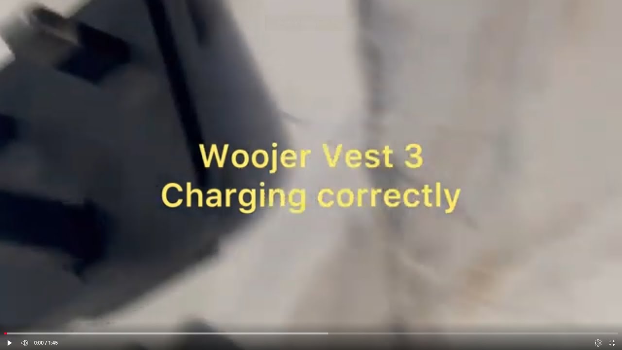 SET UP Part 3 - Woojer Vest 3 - Charging Correctly before First Use ...