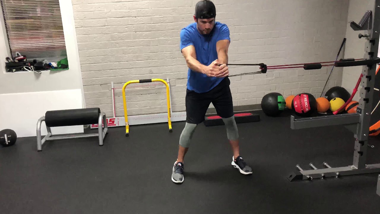 Band Hip Separation Drill - YouTube