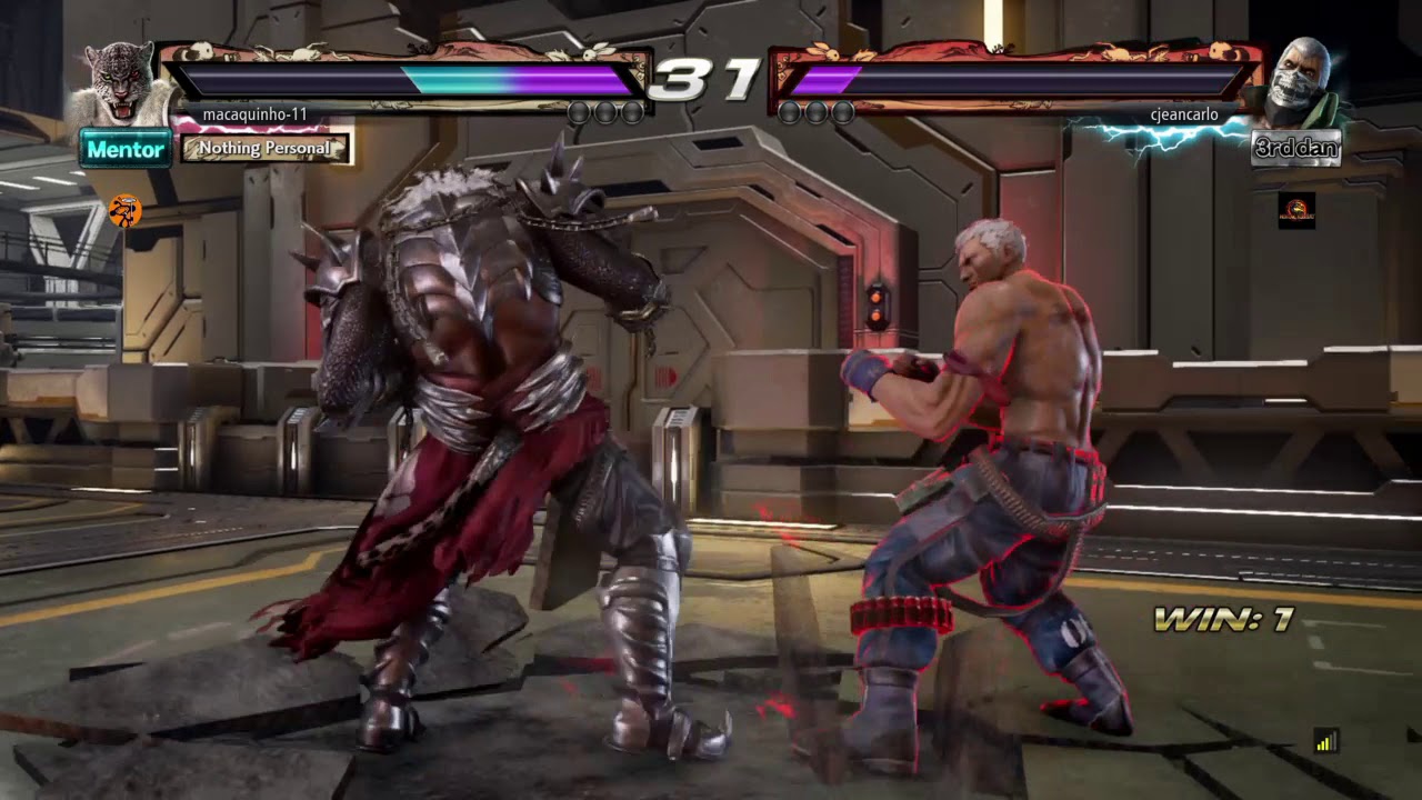 TEKKEN™7 Armor King Dealing with Snake Edge on 3 bar - YouTube