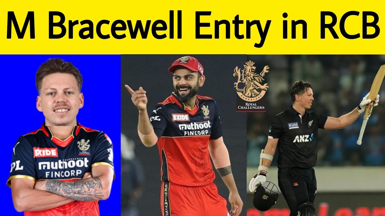 M Bracewell set to Join RCB in IPL 2023 | New Replacement | RCB - YouTube