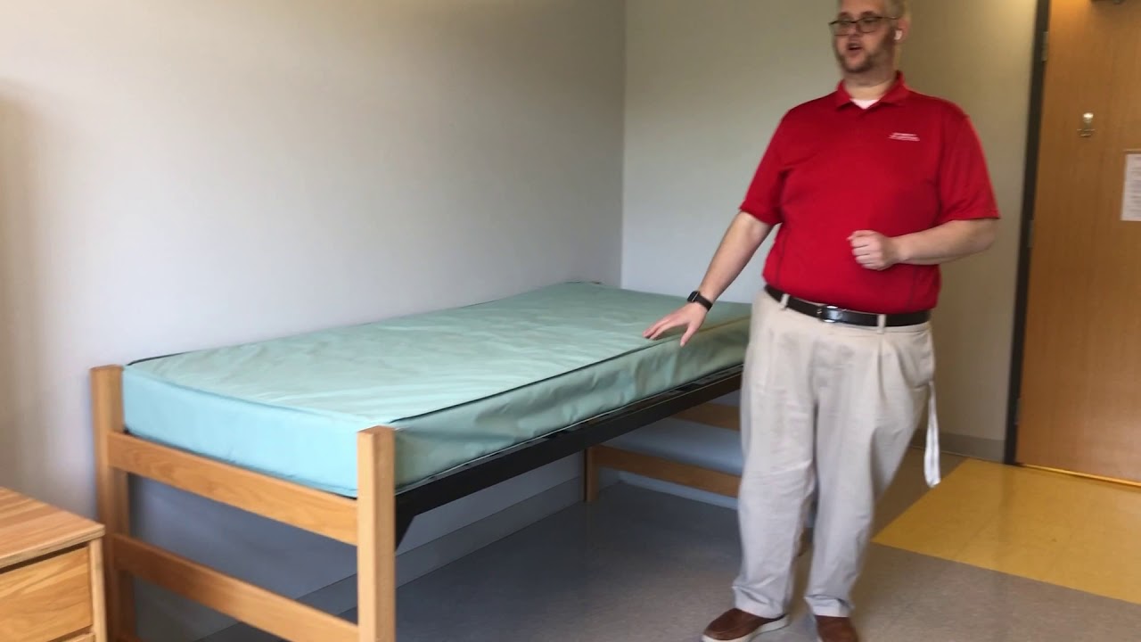 Dorm tour: A room in University of Hartford's Hawk Hall - YouTube
