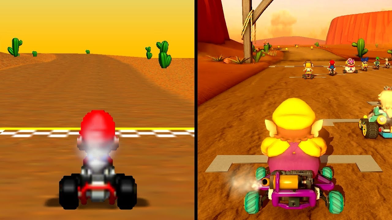 Evolution of Kalamari Desert in Mario Kart (1996-2022) - YouTube