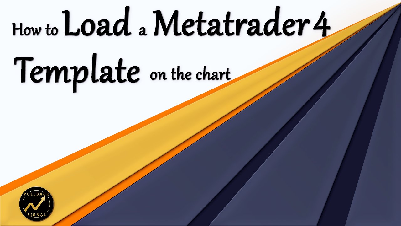How to load a Metatrader 4 template on the chart - YouTube