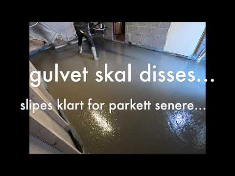 Lager betong gulv for trimrom i kjeller. Gulvstøper Tom Langen på ...
