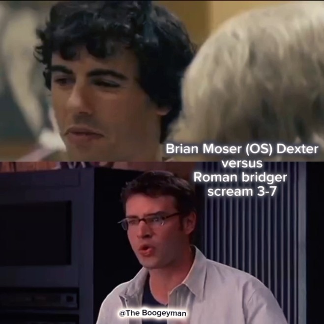 Brian Moser vs Roman Bridget #edit #video #scream3#dexters#scream7 ...