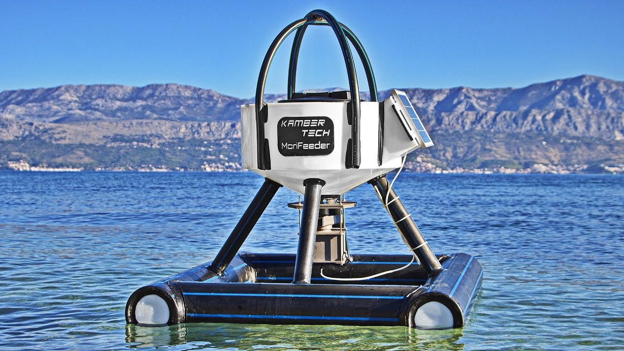 MariFeeder - Automatic Fish Feeder for Aquaculture - YouTube
