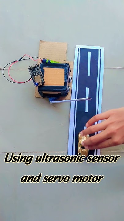 Easy Esp8266 Project Esp8266 Ultrasonicsensor Servomotors Projects Schoolproject Easydiy