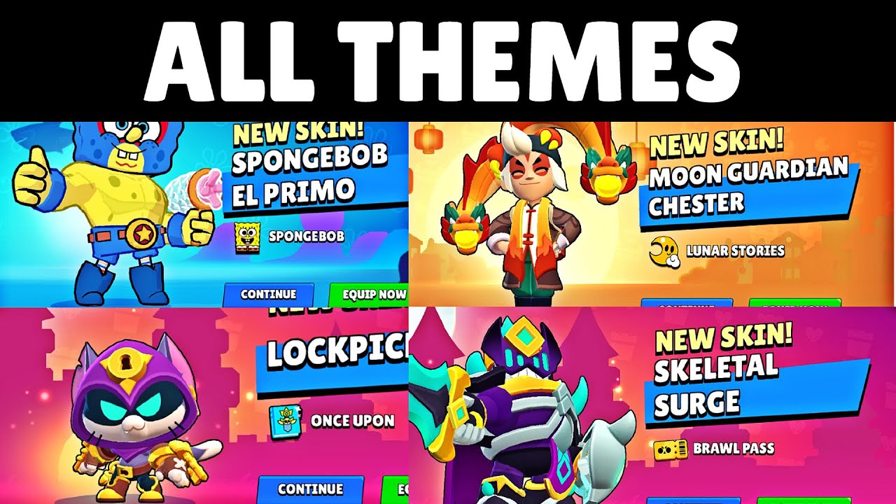 Evolution of Menu Themes in Brawl Stars | 2017 - October 2024 - YouTube