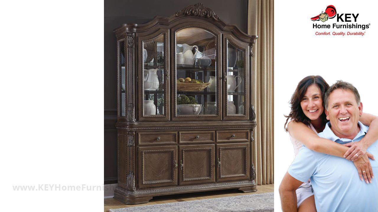 Ashley Charmond Dining Room Buffet (APK-D803-BH) | KEY Home - YouTube