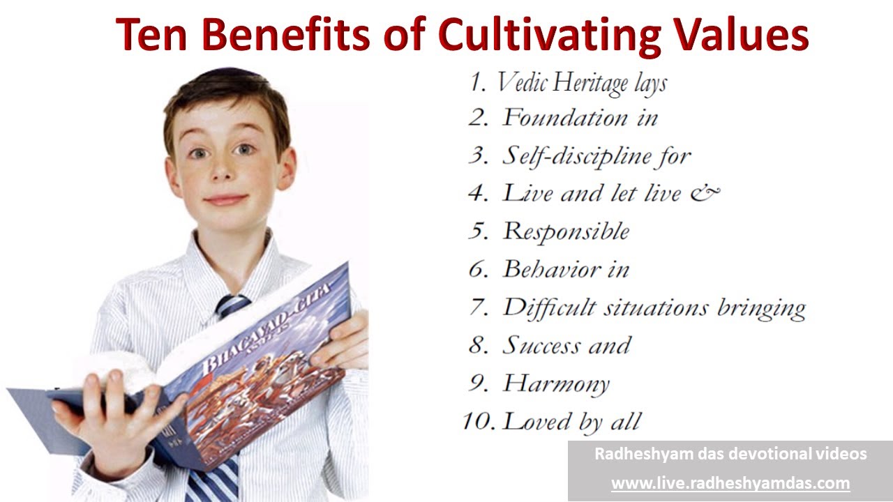Ten benefits of cultivating Values - YouTube