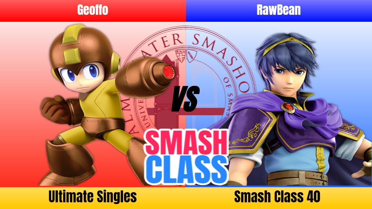 Smash Class 40 - Geoffo (Mega Man) vs RawBean (Marth) - Winners Semi ...