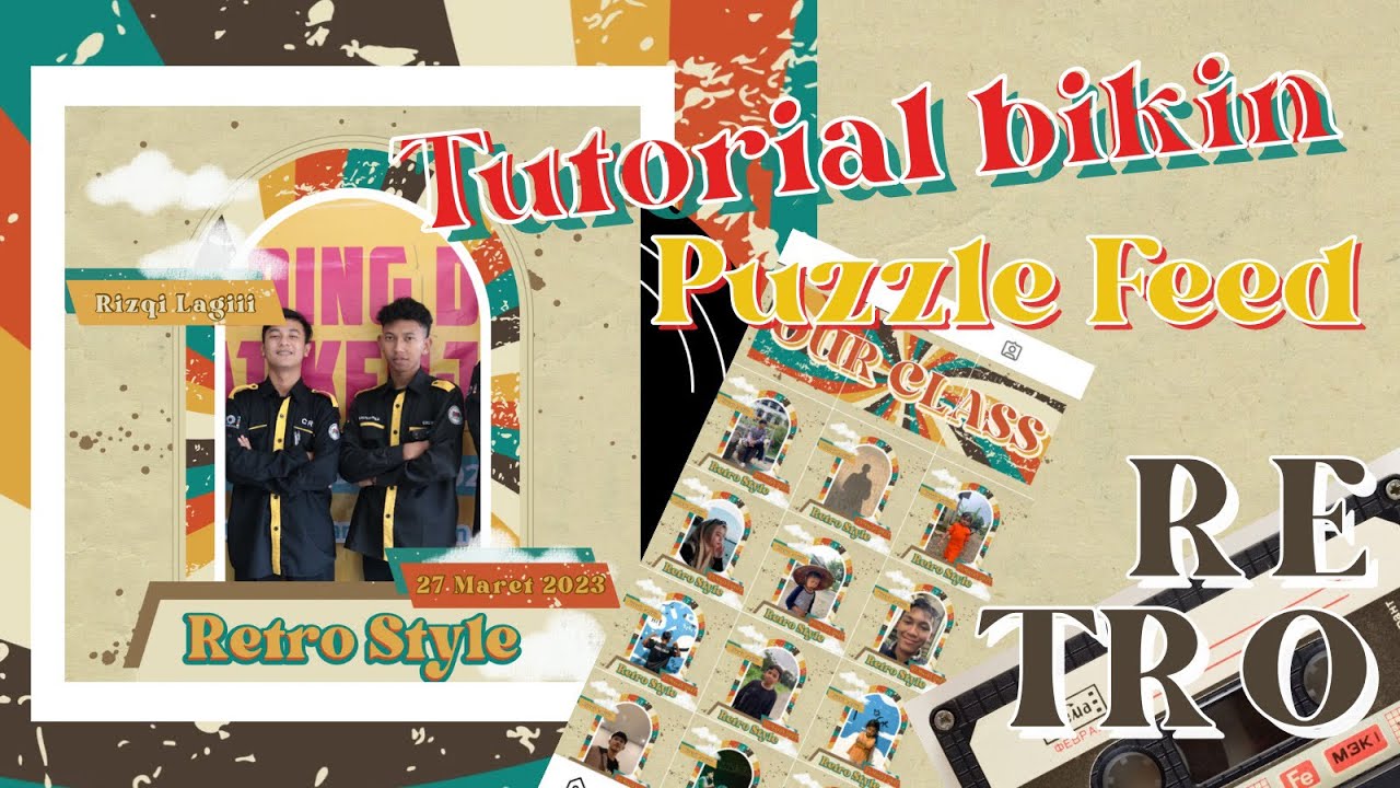 Puzzle Feed Retro Vintage || Canva Tutorial || PUZZLE FEED - YouTube