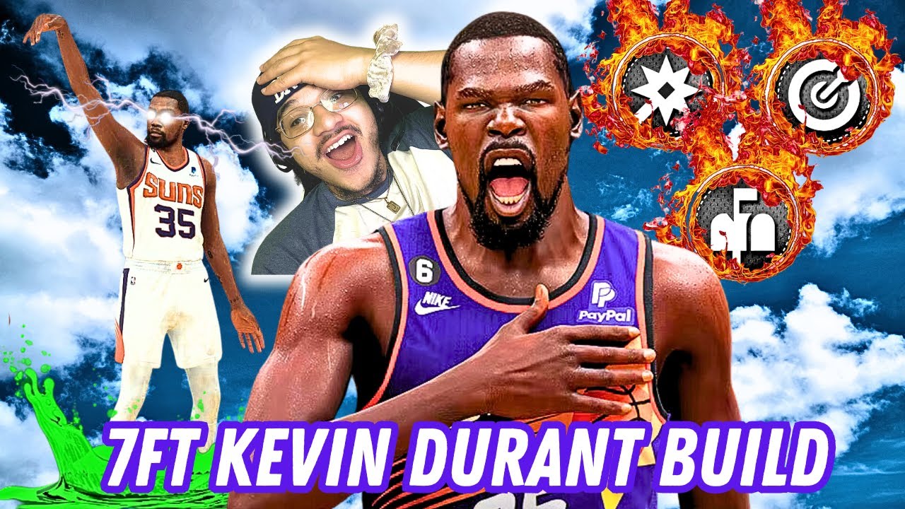 📣🔴7 FT KEVIN DURANT BUILD ON NBA 2K24! 92.7% HITTING STARTER 3! ! 2K X ...
