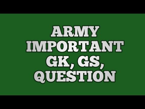 Army Exam Important Question - YouTube