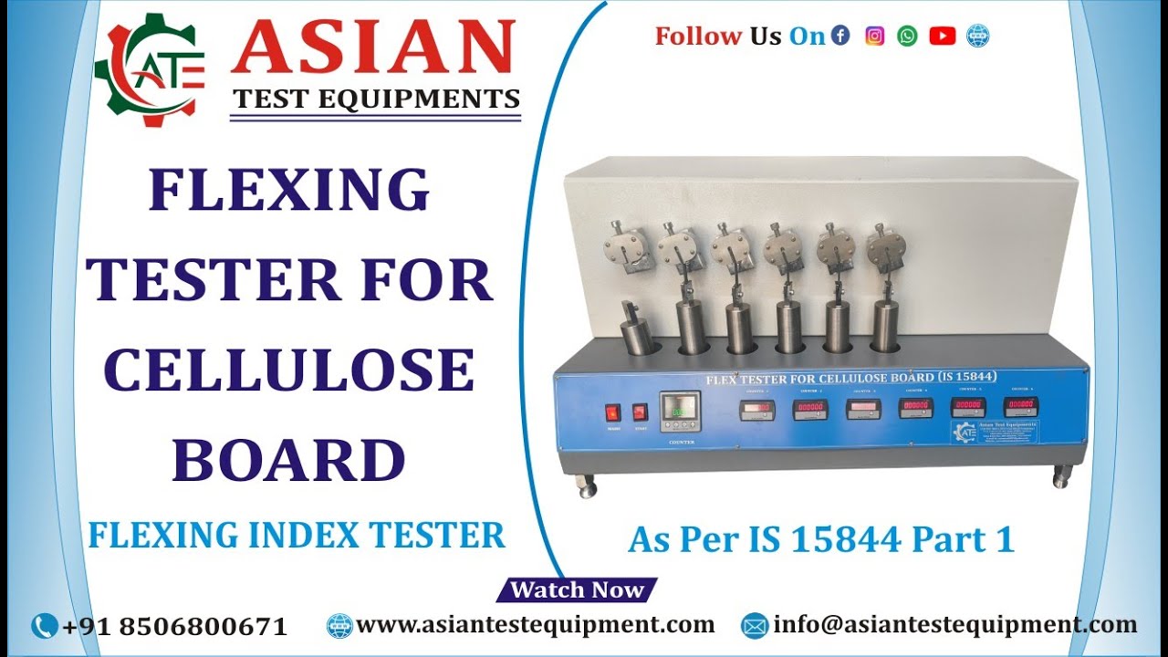 FLEX TESTER FOR CELLULOSE BOARD IS 15844 | ASIAN FLEX TESTER FOR ...