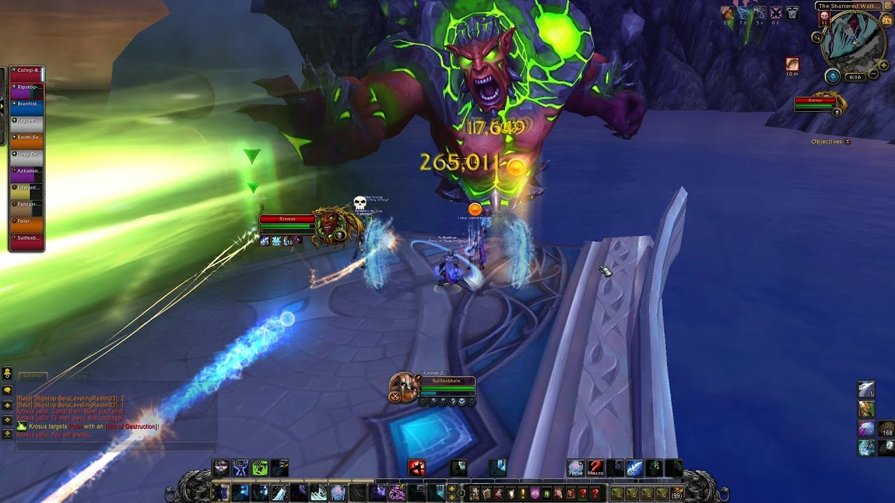 WoW Legion (Alpha): The Nighthold - Heroic Krosus - Frost DK PoV - YouTube