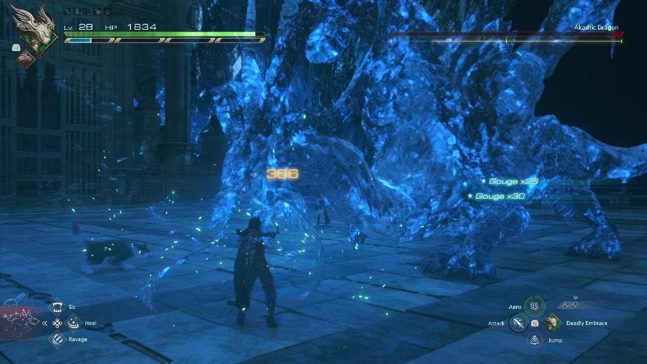 Final Fantasy XVI - Akashic Dragon Boss Fight - YouTube