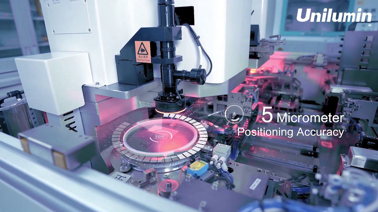 Unilumin automatic manufacturing base - YouTube