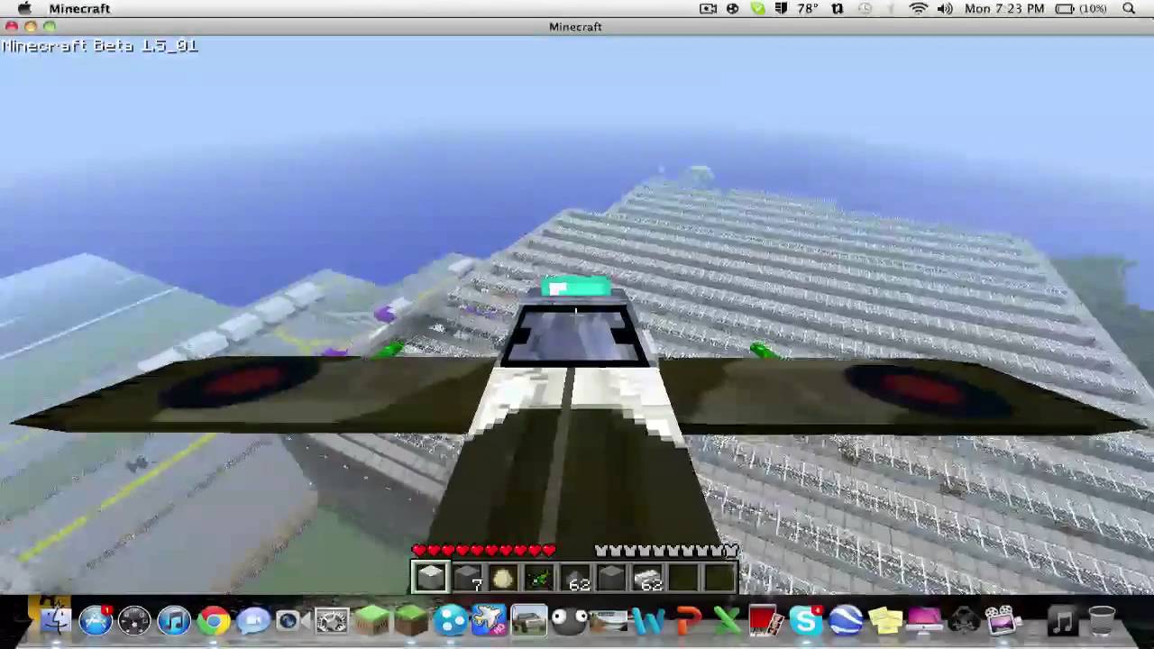 Flan's Mod Airplane Gameplay - Minecraft - YouTube
