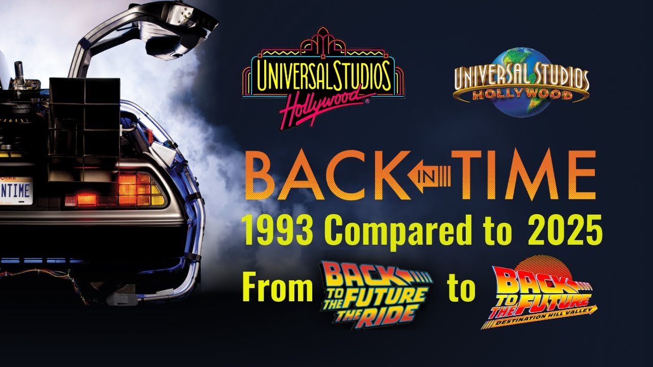 Universal Studios City Walk in 1993 Compared to 2025 and "Back to the ...