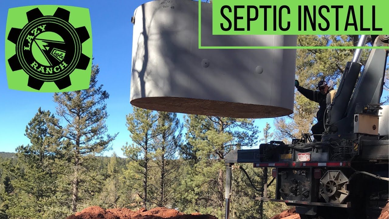 Septic Tank Install & Radiant Floor Heat Stick Build #130 - YouTube