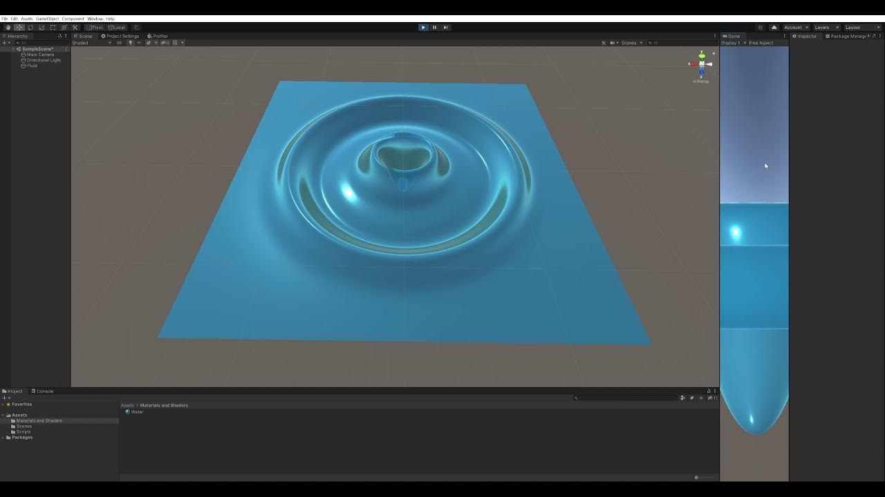 Shallow water wave simulation - YouTube