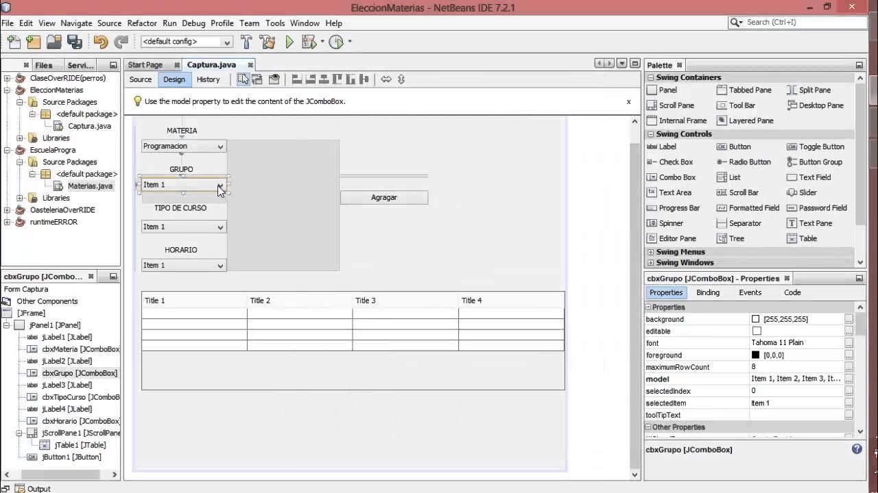 Como trabajar con un J Frame en Java (netbeans). - YouTube