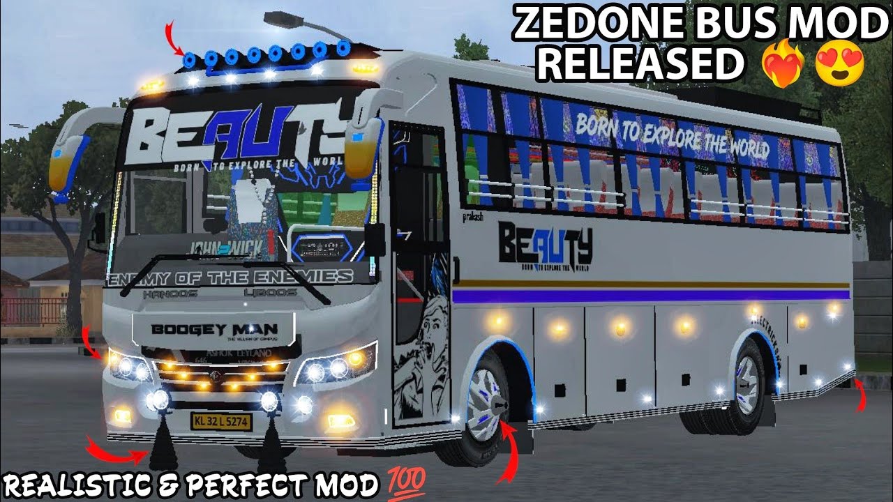 REALISTIC ZEDONE NON BC BUS MOD RELEASED IN BUS SIMULATOR INDONESIA ...