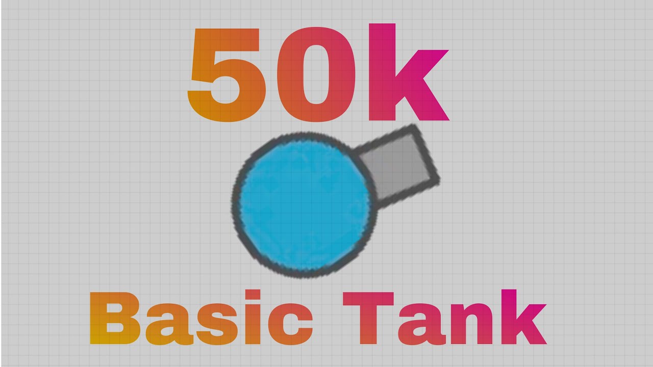 50k With Basic Tank | Diep.io Mobile - YouTube