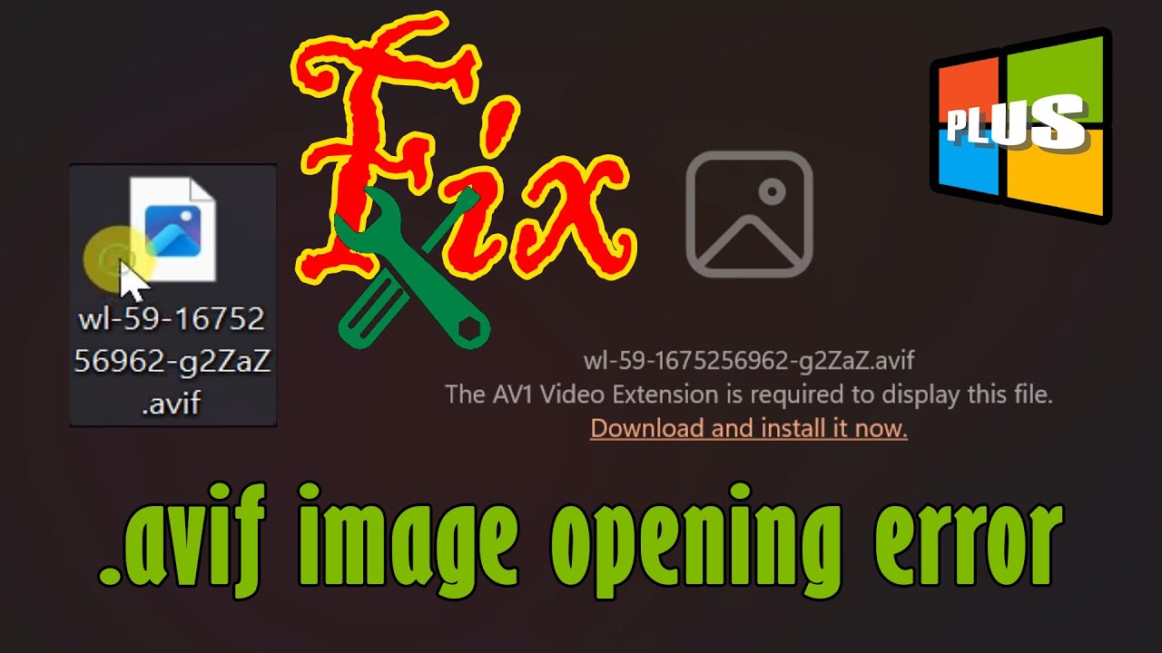 Fix - avif image opening error on Windows 11 🪛🛠️ - YouTube