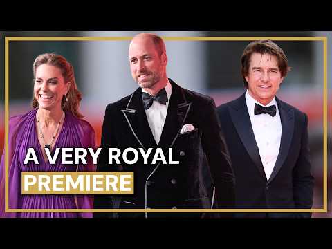 Prince William & Kate Middleton Join Tom Cruise at Digger Royal Premiere