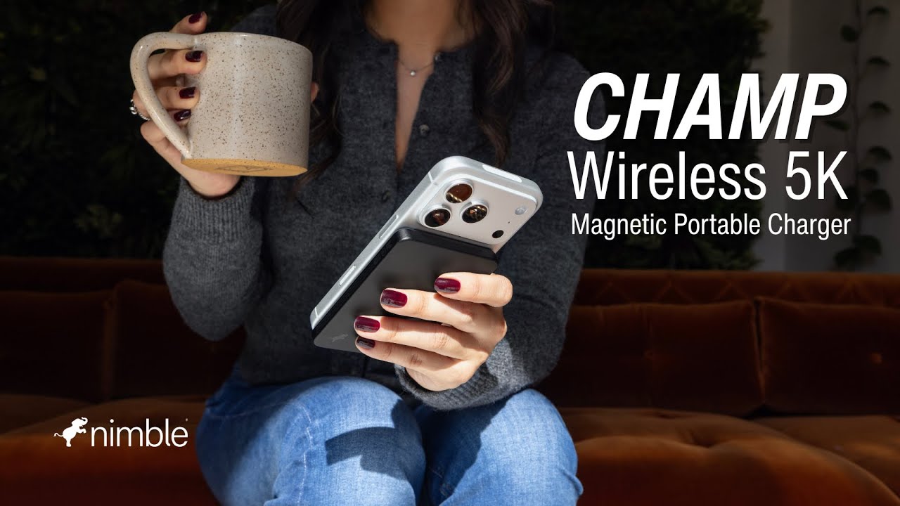 Nimble CHAMP Wireless 5K | Magnetic Portable Charger | Qi Certified ...